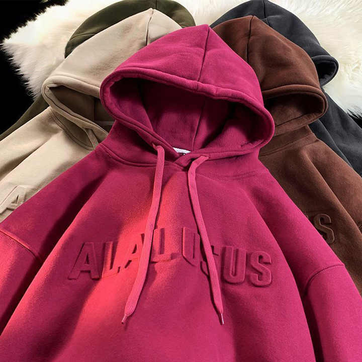 YITE 3d Embossed Hoodie Custom Logo Heavyweight French Terry Cotton ...