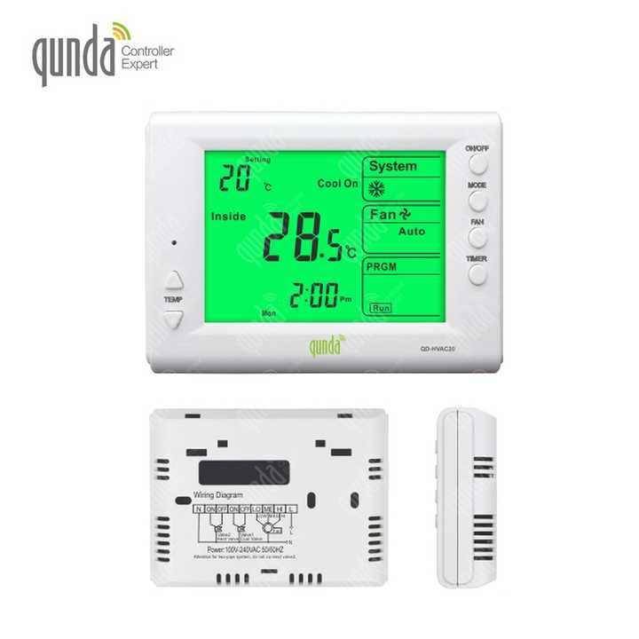 QUNDA QD HVAC20 Air Conditioner 5+2 Weekly Timer Thermostat