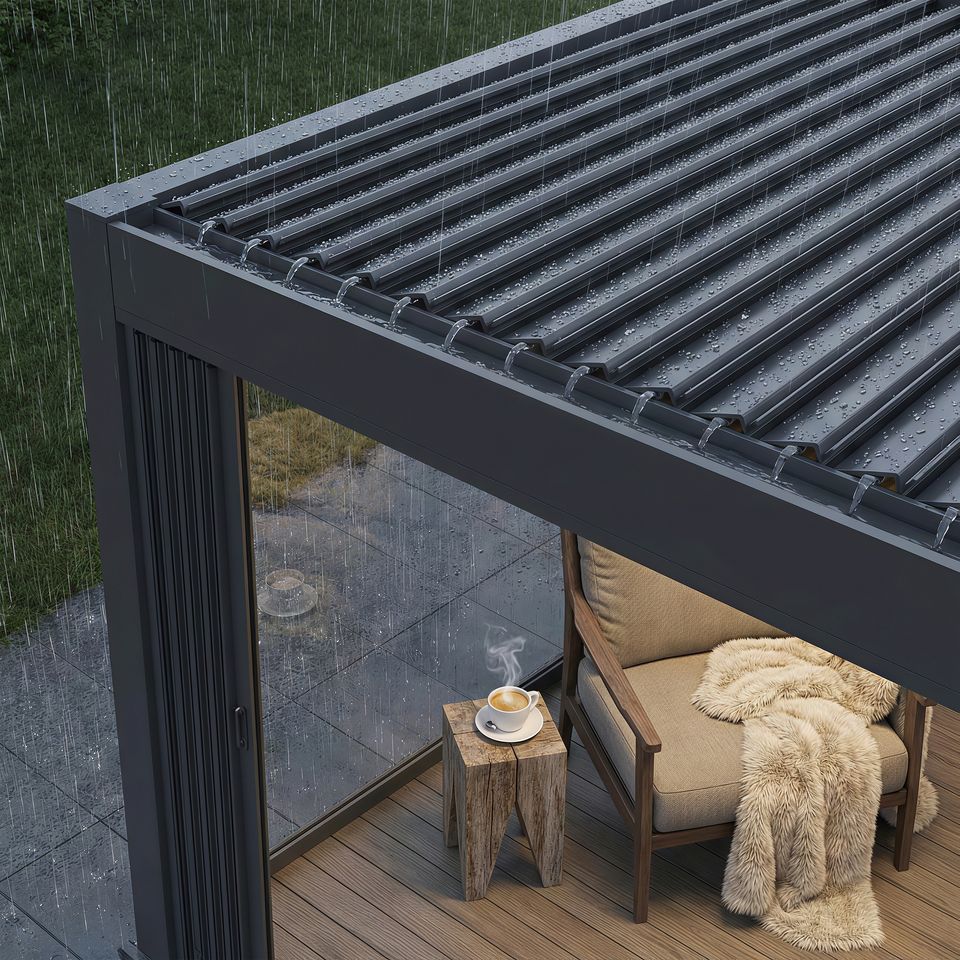 E-Commerce Aluminum Pergola with Custom Packaging, Logo Printing for ...
