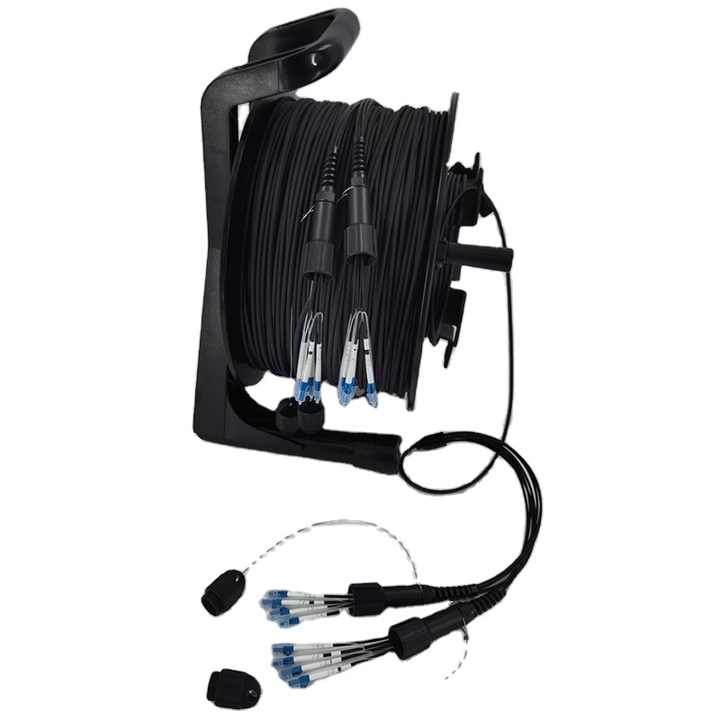 Broadcast Armoured Tactical Fiber Optic Cable Reel with 4 6 8 12 24 LC ...
