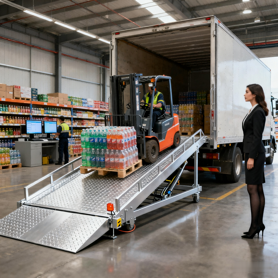 Hydraulic Mobile Ramp Loading Ramp Mobile Mobile Container Ramp ...