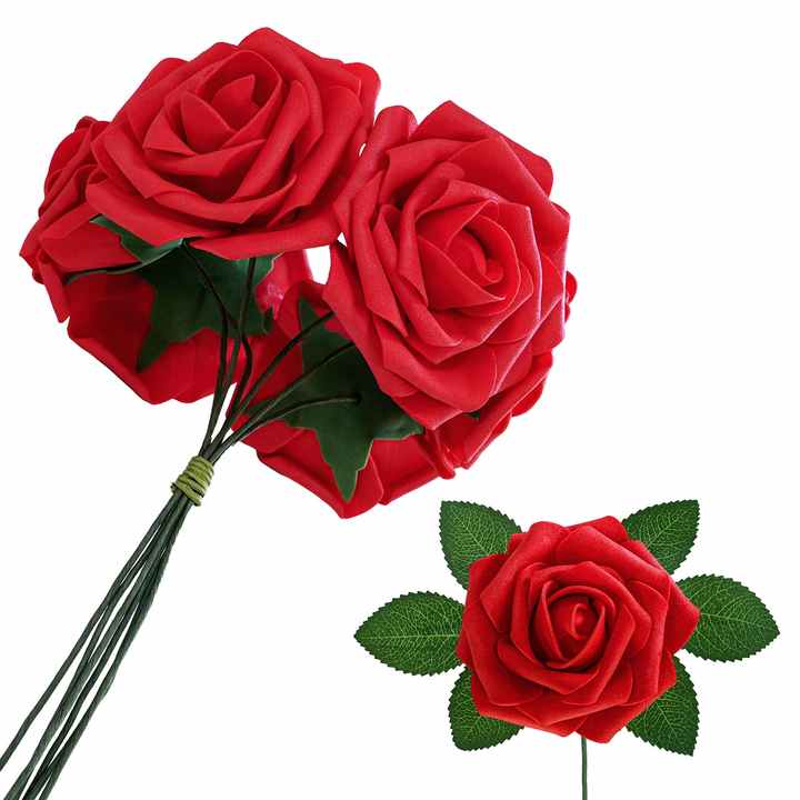 Wholesale Artificial Rose Flowers Red Decoration Artificial Flowers ...