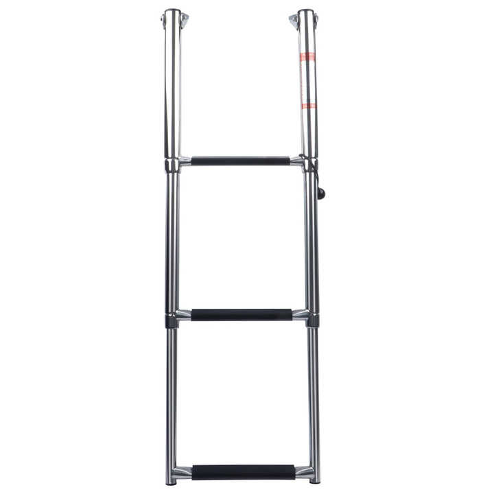 3 Step Telescoping Stainless Steel Boat Ladder Extendable Dock Ladder ...