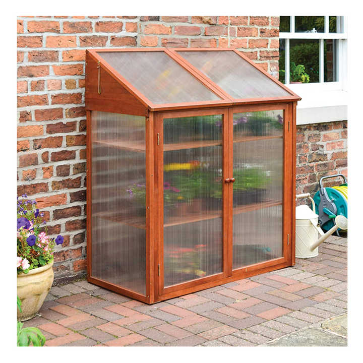Garden Furniture Mini Wooden Cold Timber Frame Outdoor Plant Storage ...