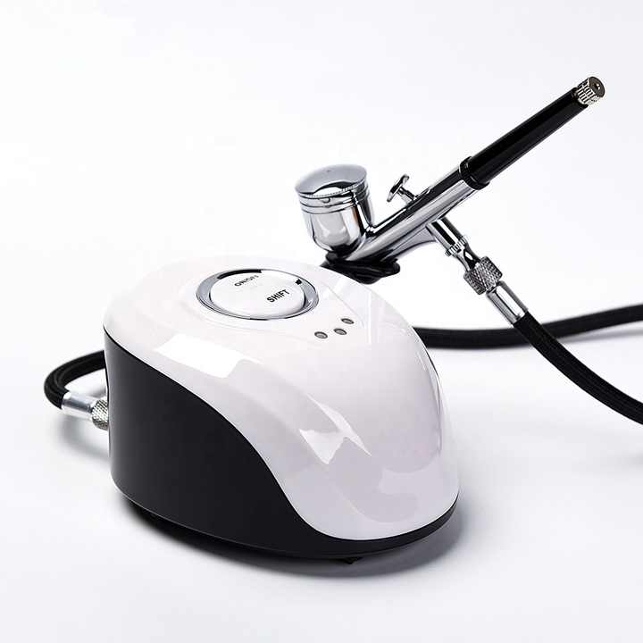 BT-19 Professional 28 PSI Airbrush Compressor Kit: Nail Art, Body ...