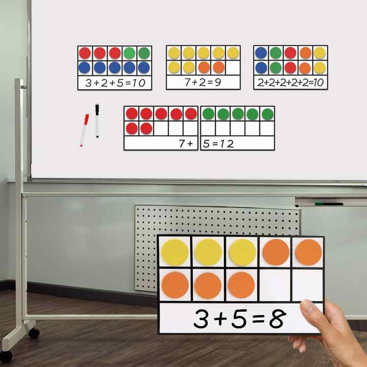 Magnetic Ten-Frame Set - Math Manipulative for Kids