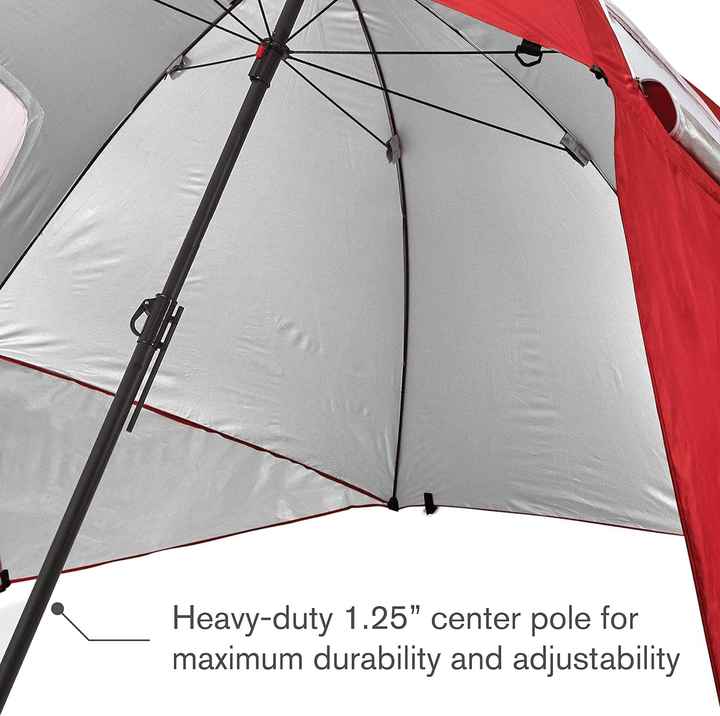 8-Ft Sun Beach Umbrella Tents Outdoor Portable Beach Gazebo Canopy Tent ...
