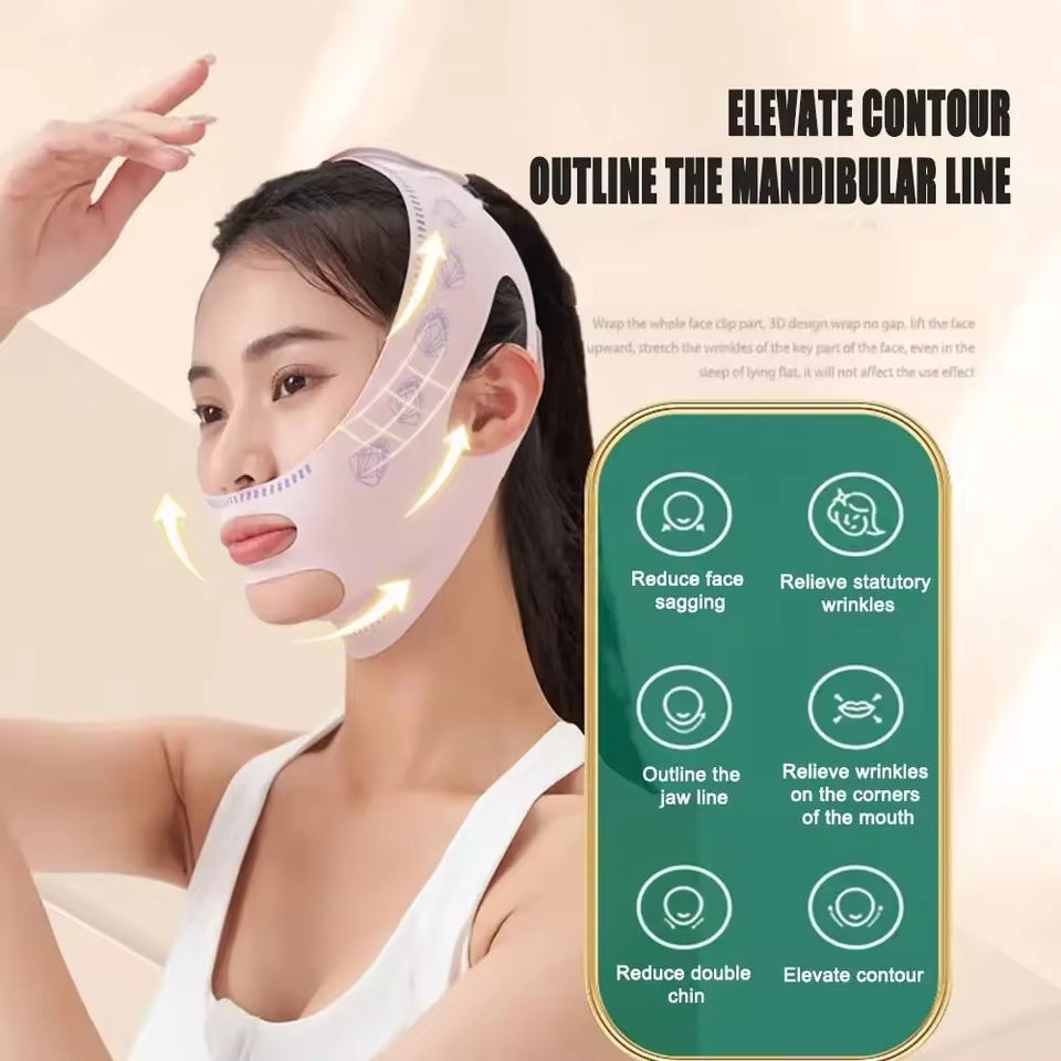 Hot Selling Facial Lifting Belt & V-Line Shaper Woman Beauty Band for ...