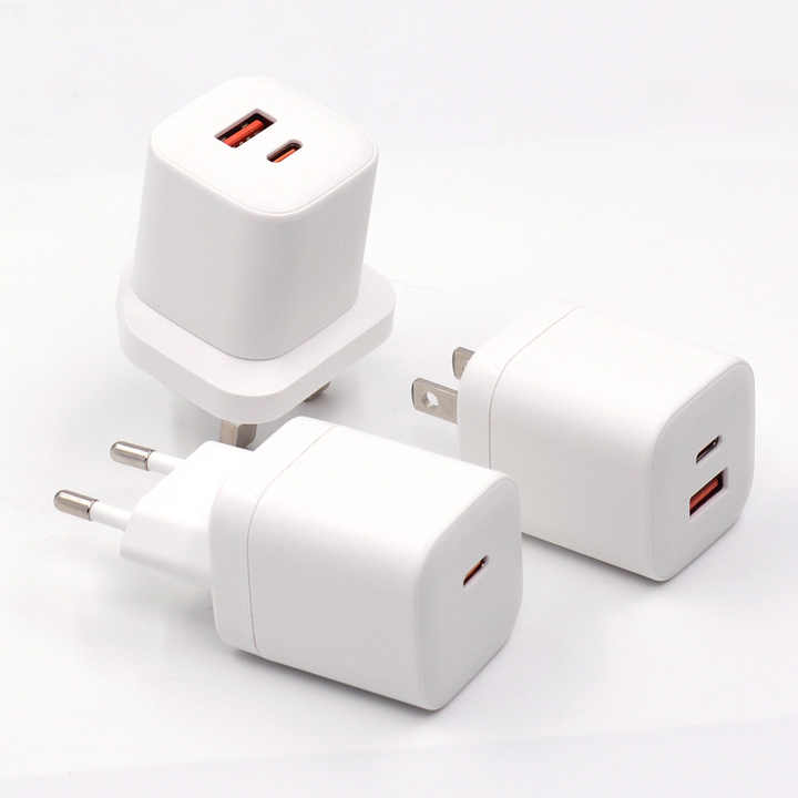 Custom Wholesale EU US UK Mini Portable Cube Charger GaN 35W Type C ...