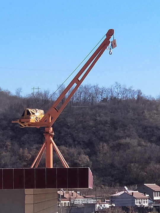 1ton Construction Roof Outdoor Mobile Crane Set-1000kg-30m-220v