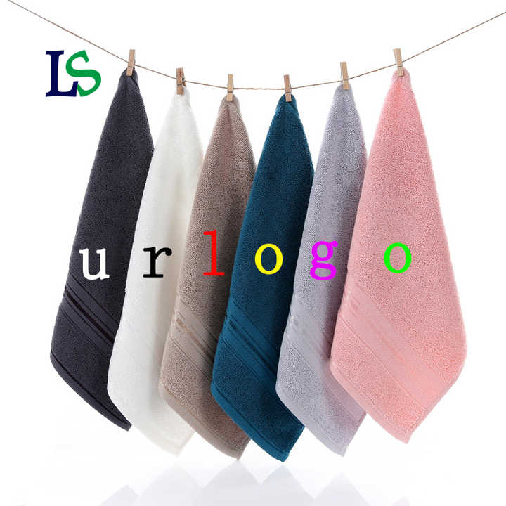 Home Cotton Cleaning Hand and Face Towel Cotton Custom Logo Hand Towel ...