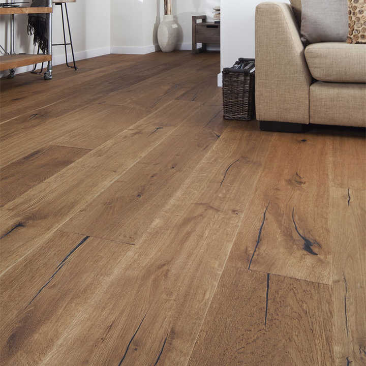 Custom Resistant 12mm Ac4 HDF Laminated Composite Flooring