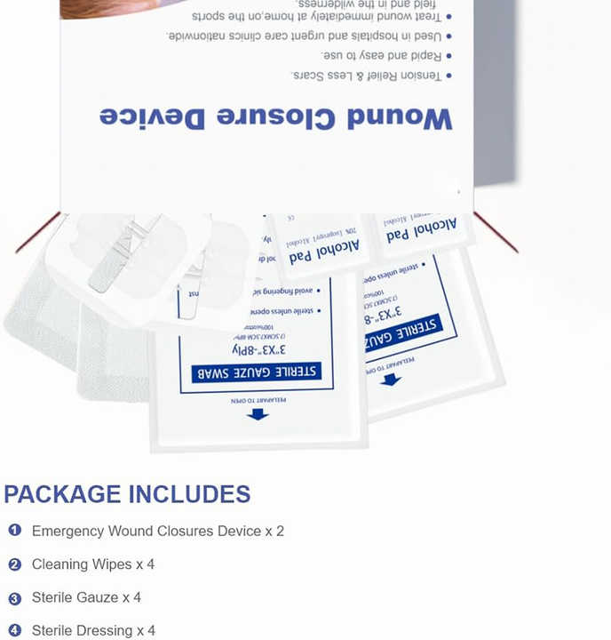 Wound Closure Skin Zipper Kit Bandage - Efficient Healing