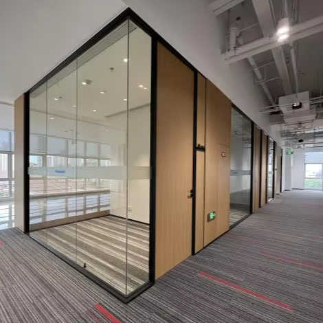Frameless Clear Transparent Glass Partition Wall for Office