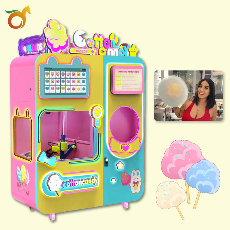 Red Rabbit 2025 Full Automatic Cotton Candy Vending Machine - Stainless ...