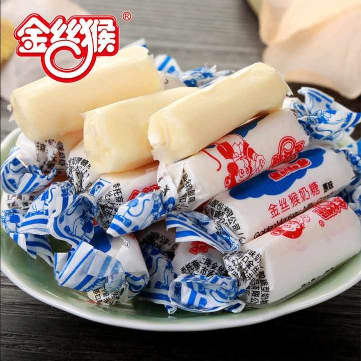 Wholesale 100g Milk Flavor Chewy Soft Candy - Golden Monkey Toffee
