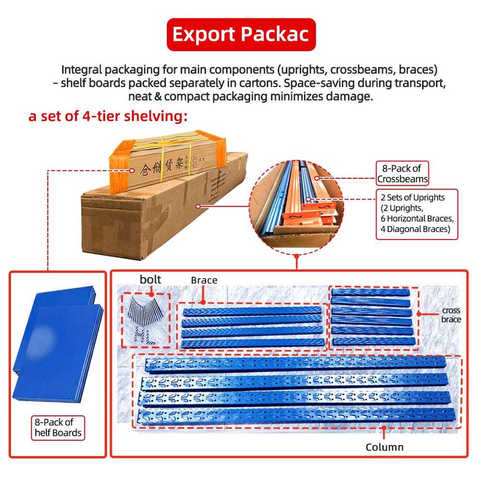 Factory Price Adjustable Anti-Rust Boltless Steel Stacking Racks ...