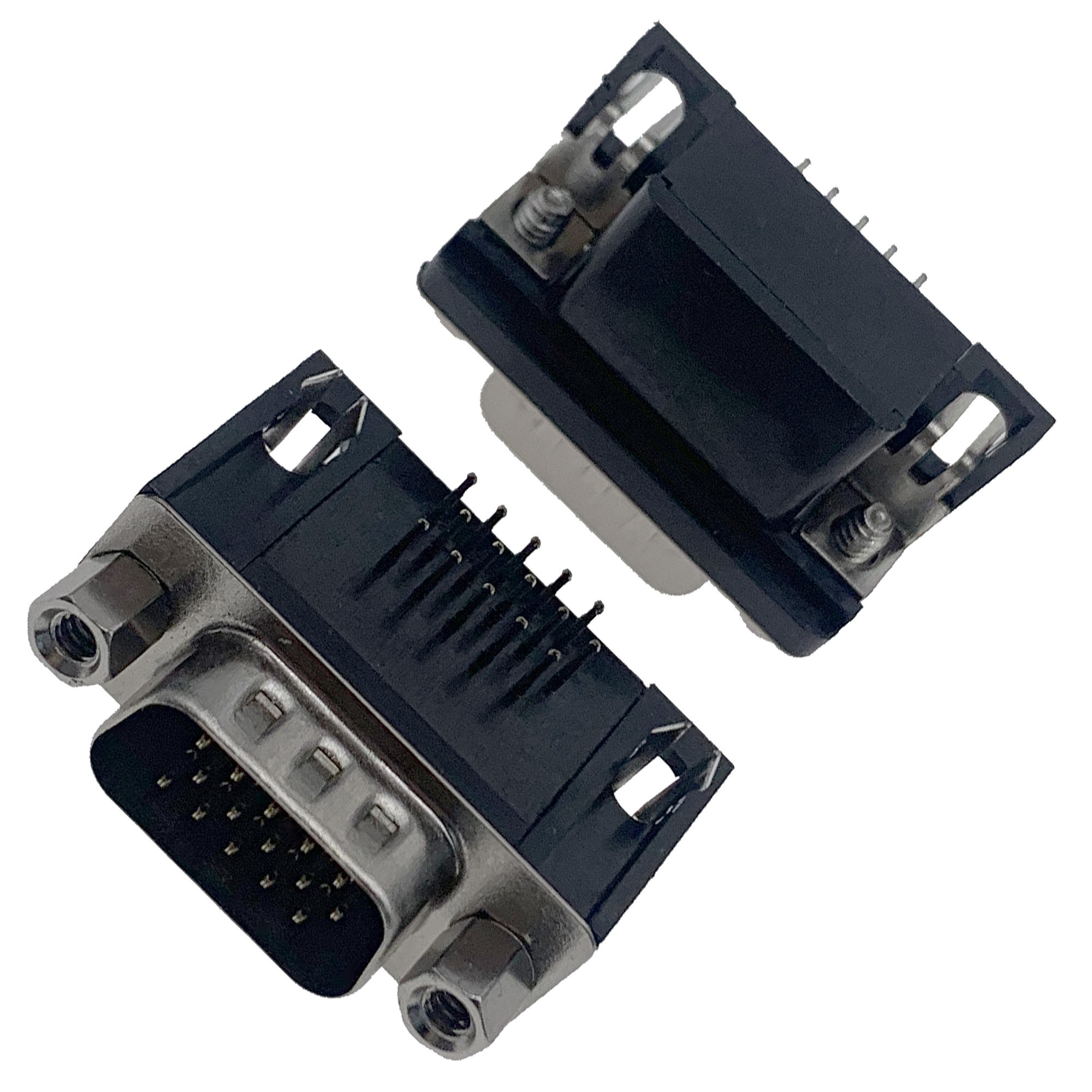 HDR15 male d-sub pin connector HDR-15 D-sub double row connector VGA ...