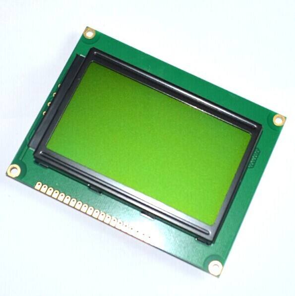 Yellow Green Screen 128X64 5V 12864 LCD display module LCD12864 ...