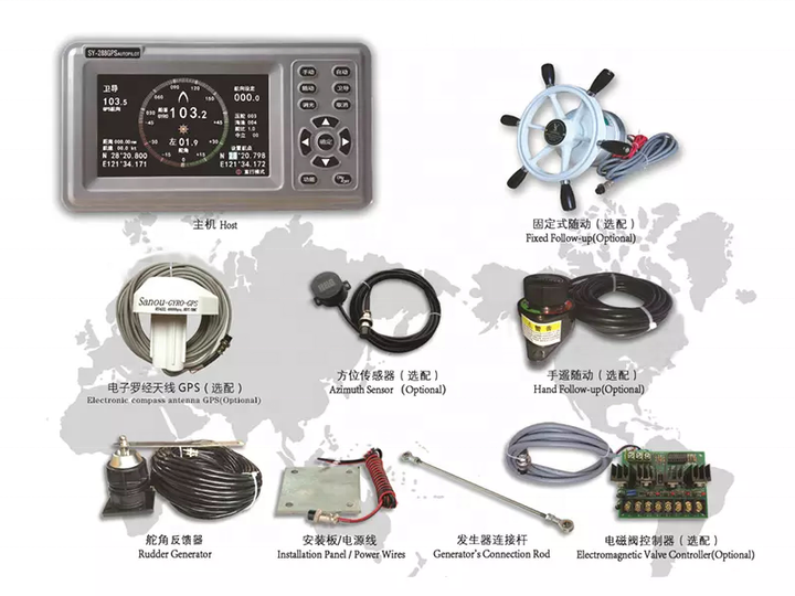 Remote Control Marine Autopilot System SY-288GPS by Huayang