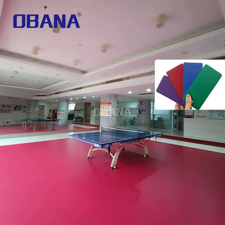 Ittf Pvc Vinyl Indoor Floor Taraflex Sport Flooring Mat for Ping-pong ...
