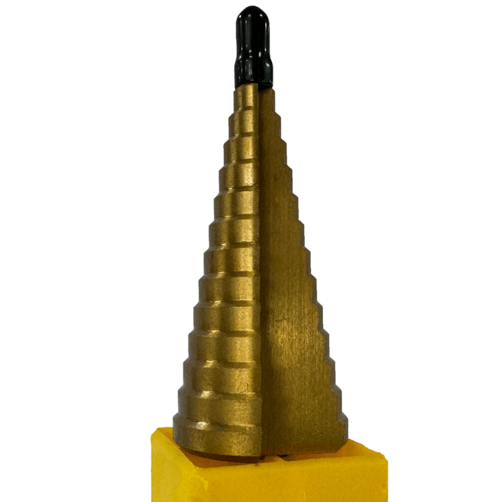 HSS Gold Titanium Coated Step Drill Bit 4-32mm for Metal and Wood ...