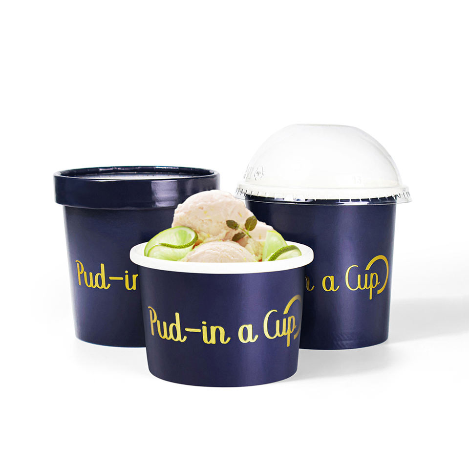 JahooPack Biodegradable Kraft Paper Ice Cream Bowl Disposable Packaging ...