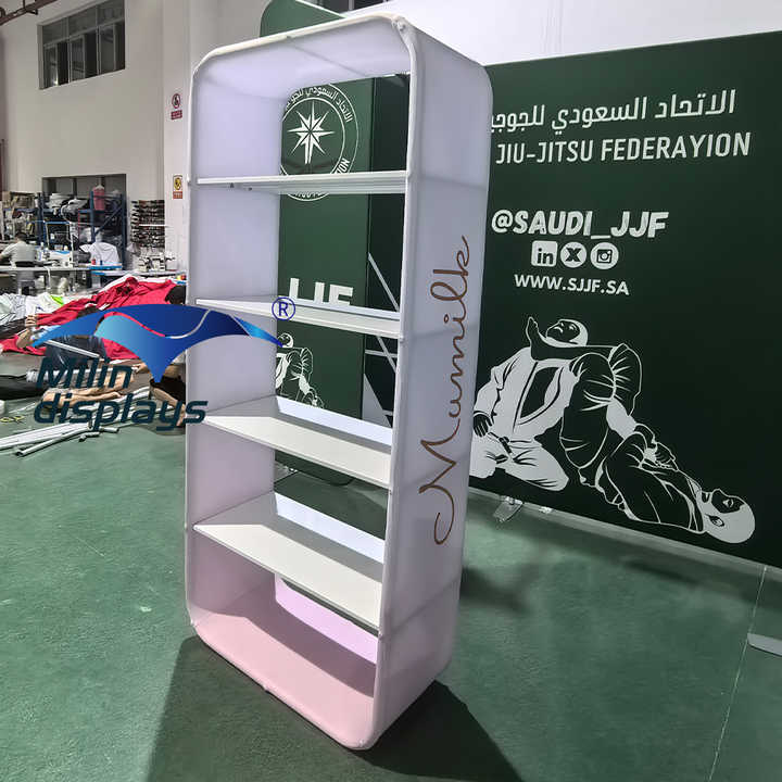 OEM Easy Install Display Background Shelf Backdrop Shelf Display Stand ...