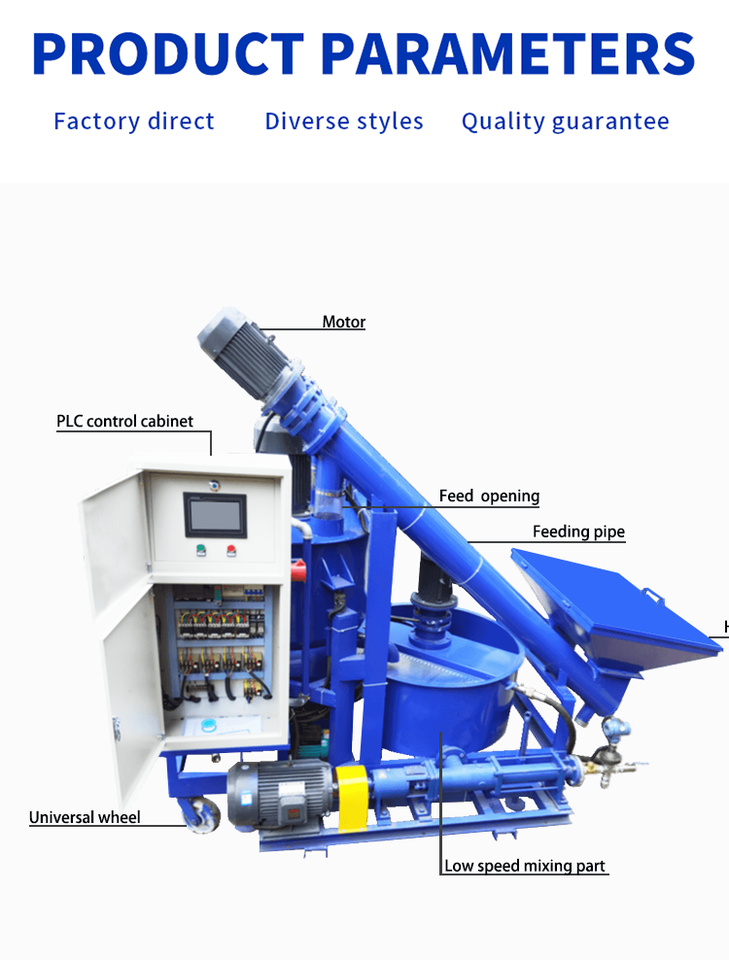 Smart Building Cement Mortar Grouting Machine with High Speed Mixing ...