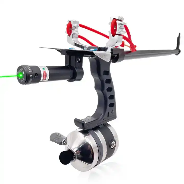 Laser Long Rod Telescopic Catapult - Professional Slingshot