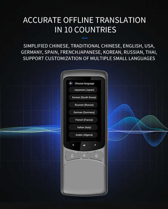 OEM/ODM 4G Translator with 138 Languages - Offline/online