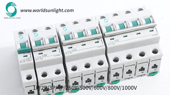 TUV IEC CE XL7 6KA Solar PV DC MCB - Reliable Mini Circuit Breaker