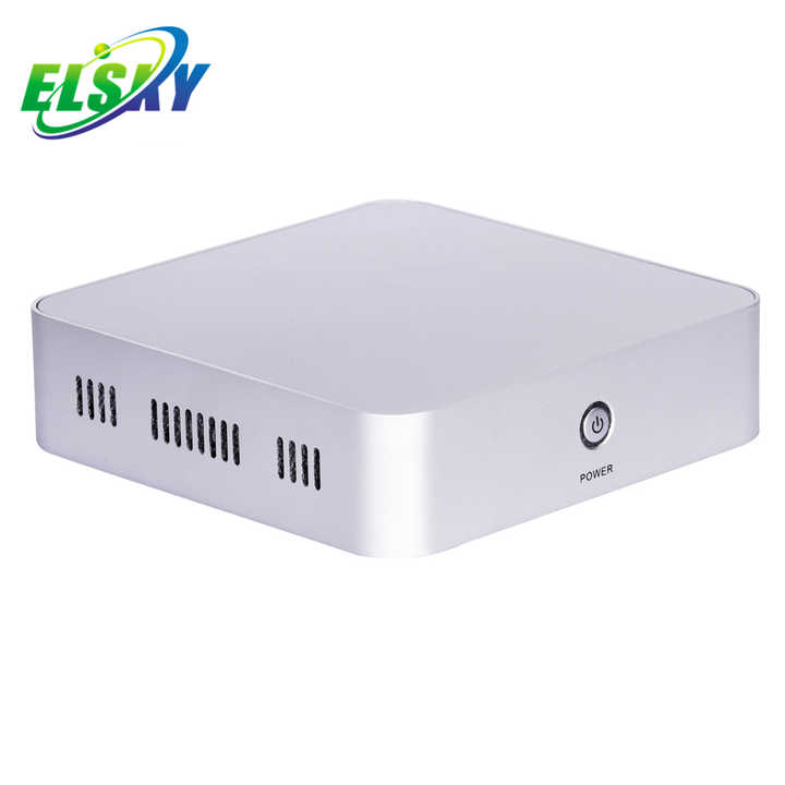 ELSKY – Mini PC HD4000 sans ventilateur avec carte mère Mini itx QM9700 Dual Core I3 I5 I7 I3 ...