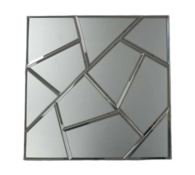 Irregular Shiny 3D Glass Mosaic Tile for Wall Kitchen Background