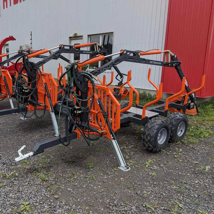 RIMA 4wd Log Trailer - Efficient Forestry Log Collector