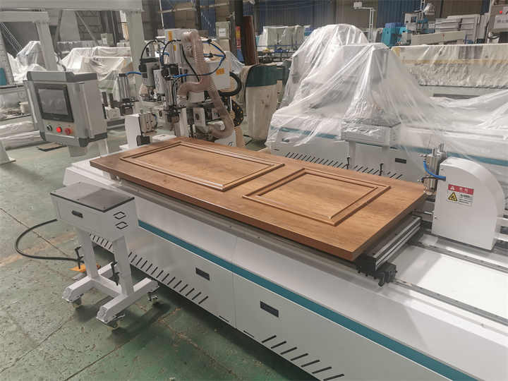 Wooden Door Lock Hole Milling and Punching Integrated Machine Cnc Door ...