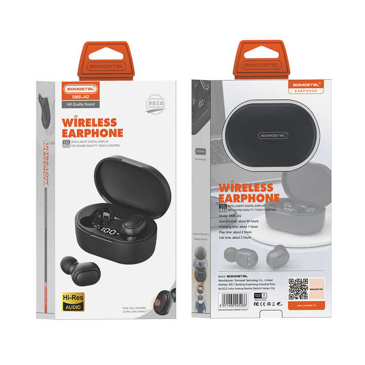 Somostel Audifonos Inalambricos True Wireless Earbuds In-ear Headphones TWS Gaming Earphone ...