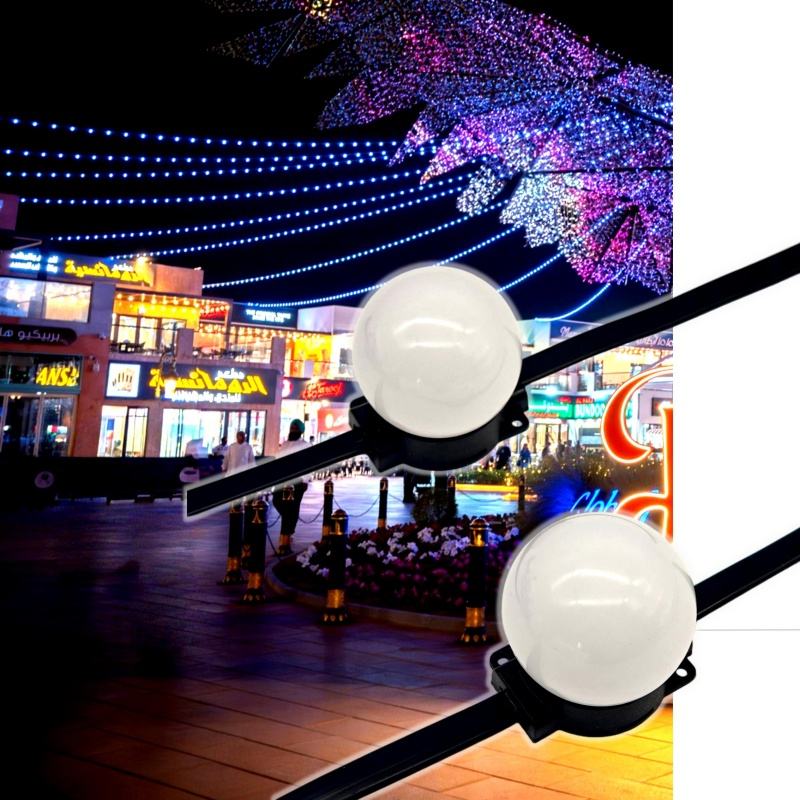 Dot Light Strip 50mm LED RGB IP65 DMX512 Pixdel Outdoor Christmas ...