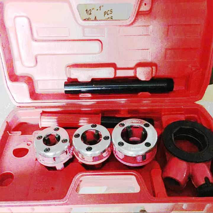 Ratchet Die Stock Set for Pipe Threading - Durable Alloy, 1/2" to 1 ...