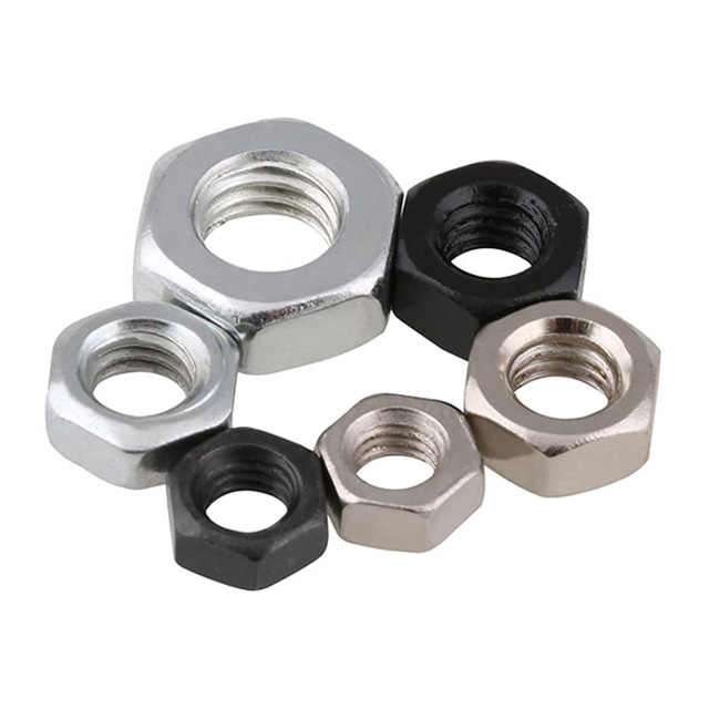 DIN934 A2 70 Hex Nut A194 2h Stainless Steel with Plain Carbon Steel ...