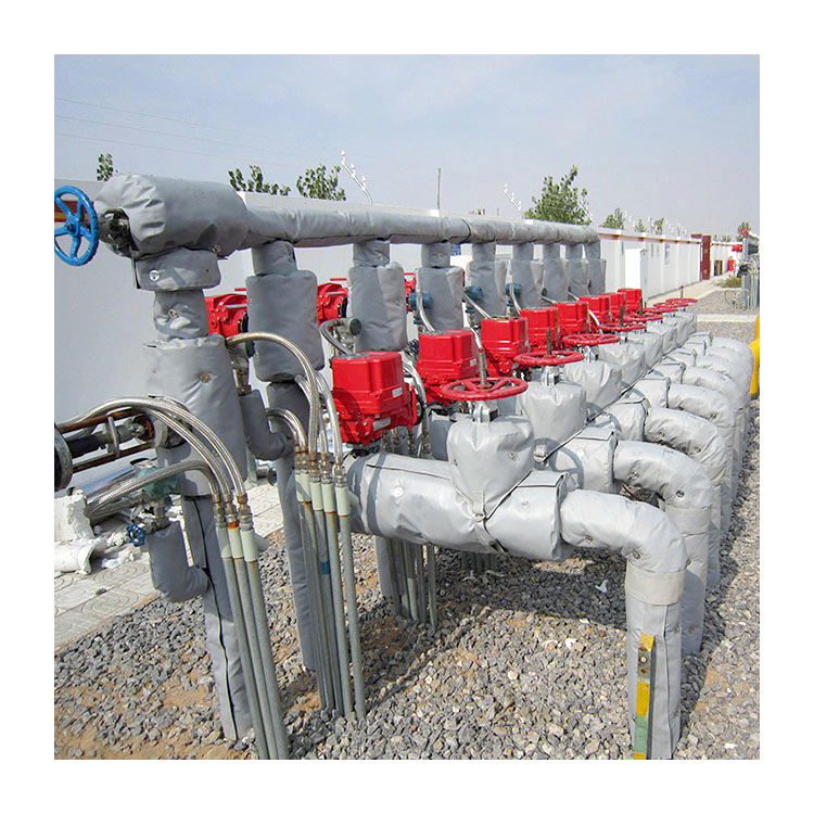 Outdoor Fiberglass Cloth Pipe Insulation Jacket with Temperature ...