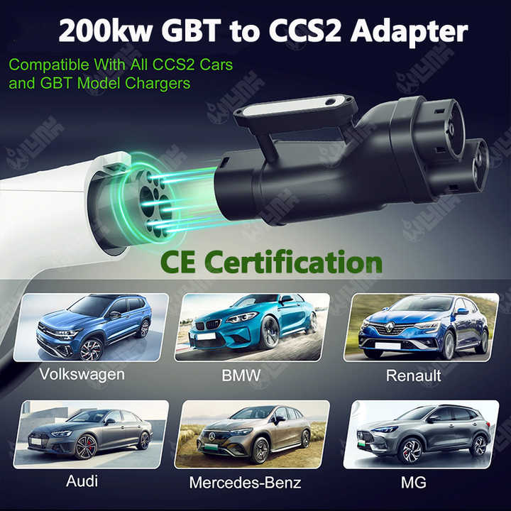 Evse Charging Connector DC Ev Charger Adapter 200A GBT to CCS2 Adapter