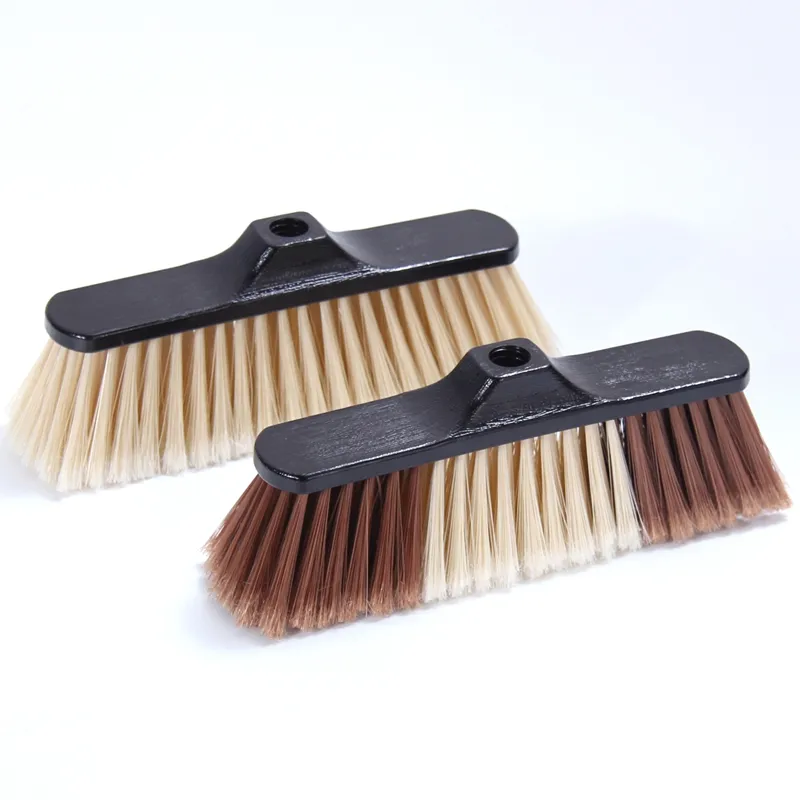 Brooms Supplier High Quality Double Color Bristle Soft Hair Brooms with ...