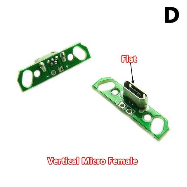 Vertical Micro Female Socket to PCB Board USB Welding Board