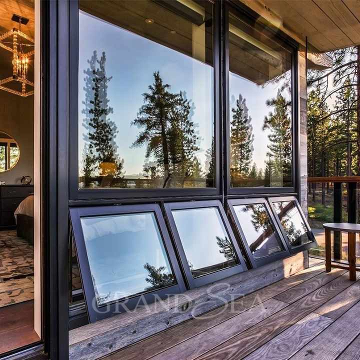 OEM Modern Kitchen Glass Curtain Wall Small Awning Windows Design For ...