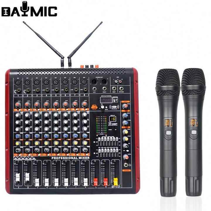 AOSHEN 8 Channel 350W Mixer Amplifier with UHF Mic - OEM | Wholesale
