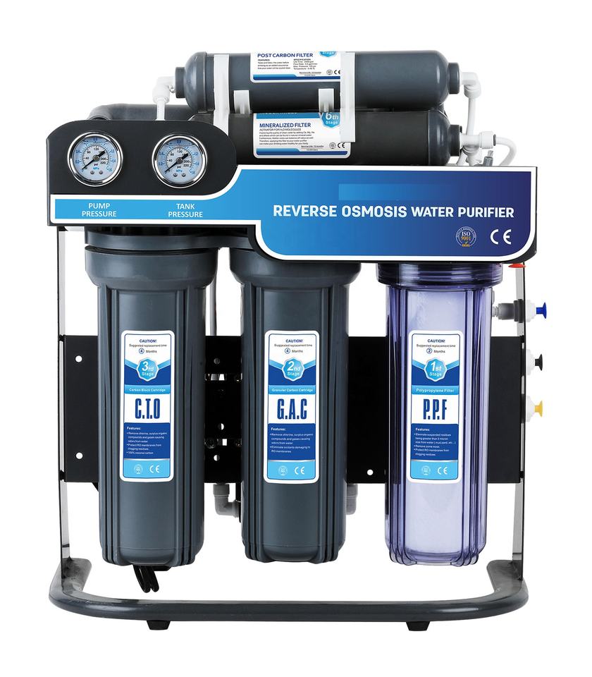 7-Stage 100 Gallon Self-Cleaning RO Water Purifier for Car RV Outdoor ...