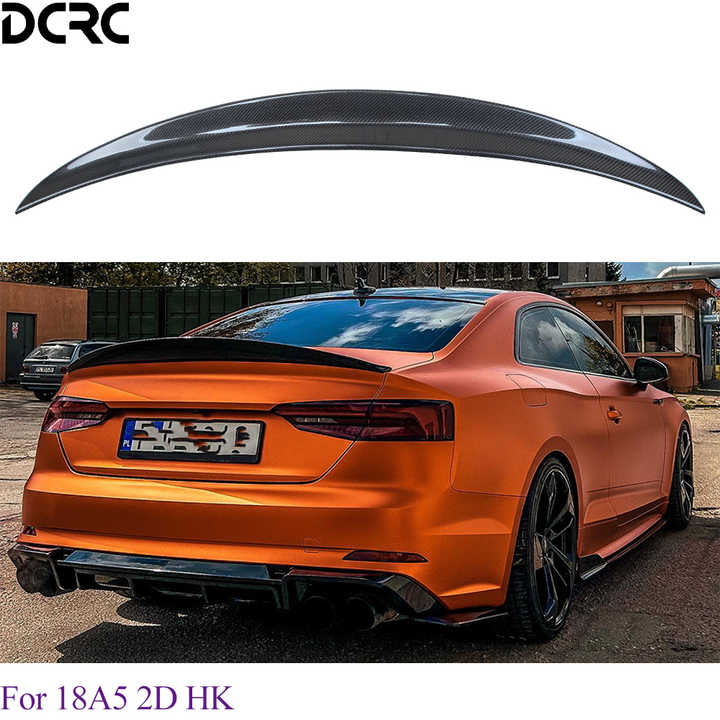 For AUDI A5 S5 RS5 B9 2Door Coupe HK Style Carbon Fiber Rear Spoiler ...