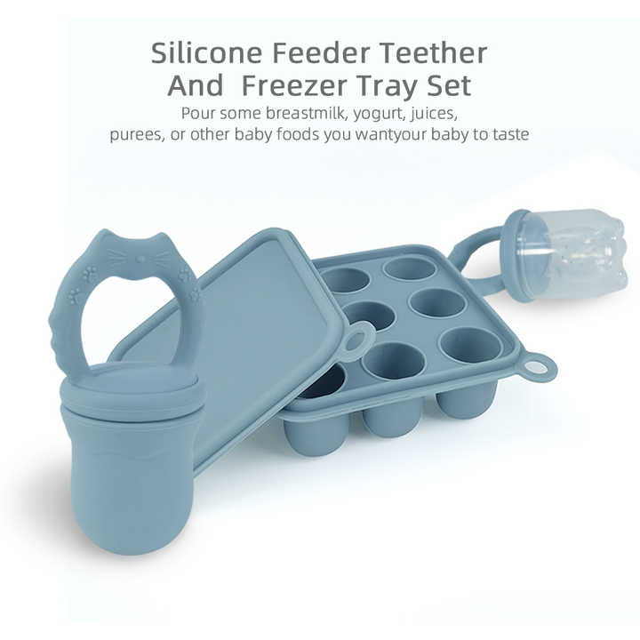Fruit Feeder Silicone Baby Teether for Baby Gift Box Set Newborn ...