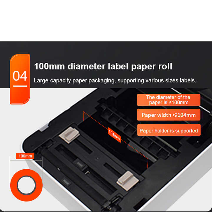 4 Inch Wifi Barcode Polyester Printing Waybill Label Machine
